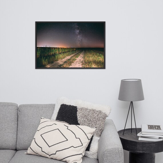 Starry Night Sky Framed Poster - Etsy