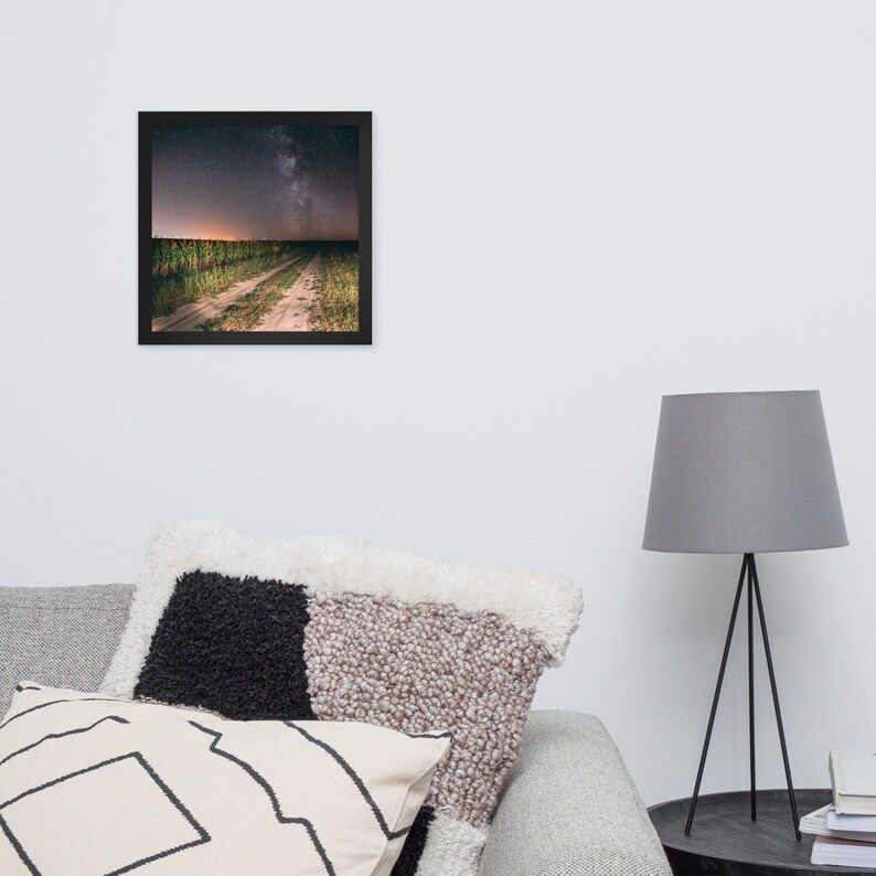 Starry Night Sky Framed Poster - Etsy