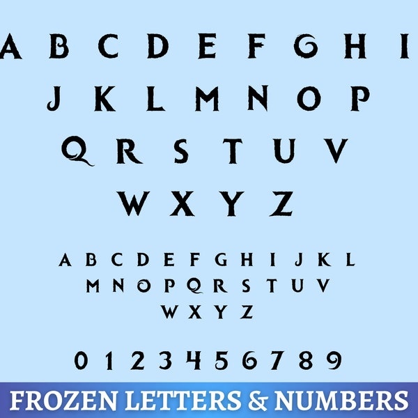 Frozen Numbers - Etsy