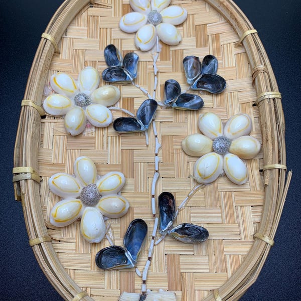 Shell Art Flowers - Etsy