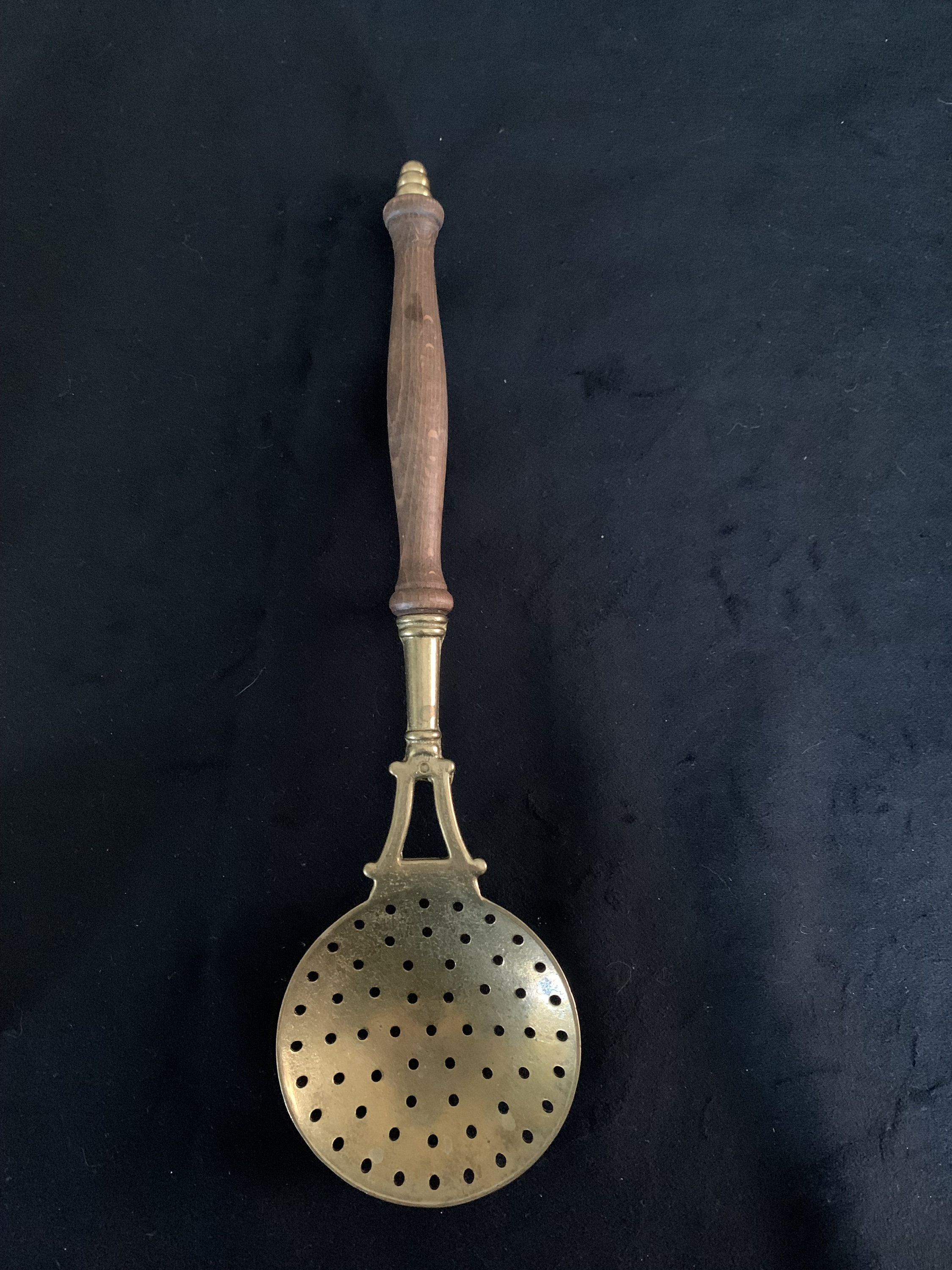 Vintage Antique Brass French Kitchen Utenstils With Hanging Rail ...