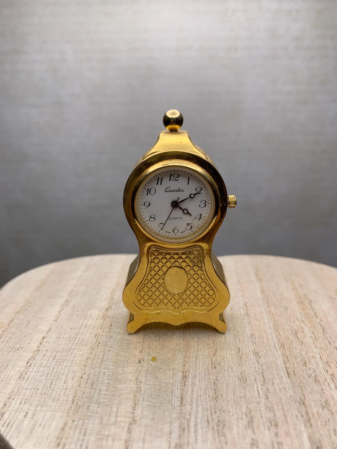 Vintage Mini Quartex Novelty Mantle Clock- Vintage Grandfather Clock ...