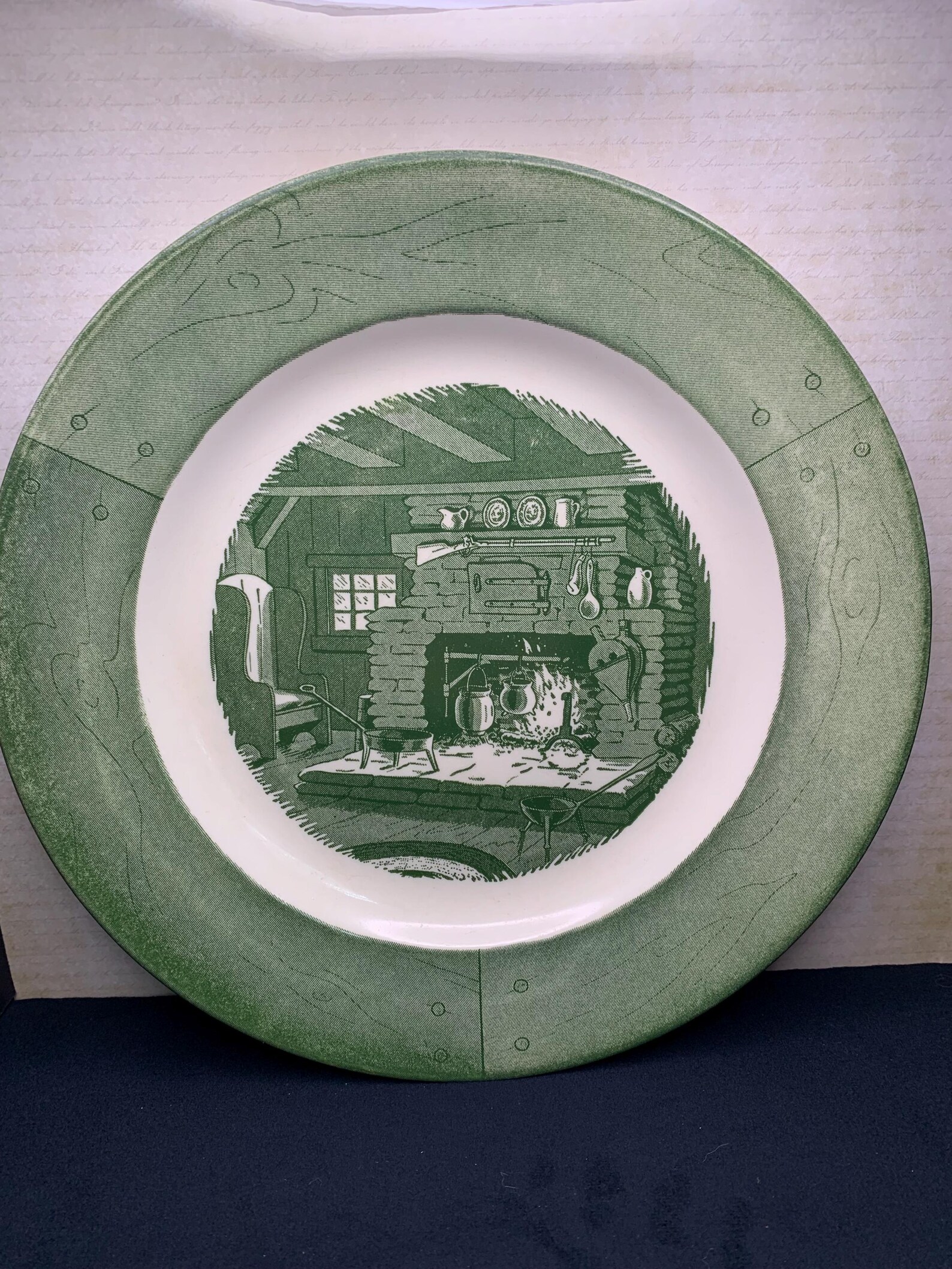 Vintage 1950s Colonial Homestead by Royal Dinner Plate- Vintage Dinner ...