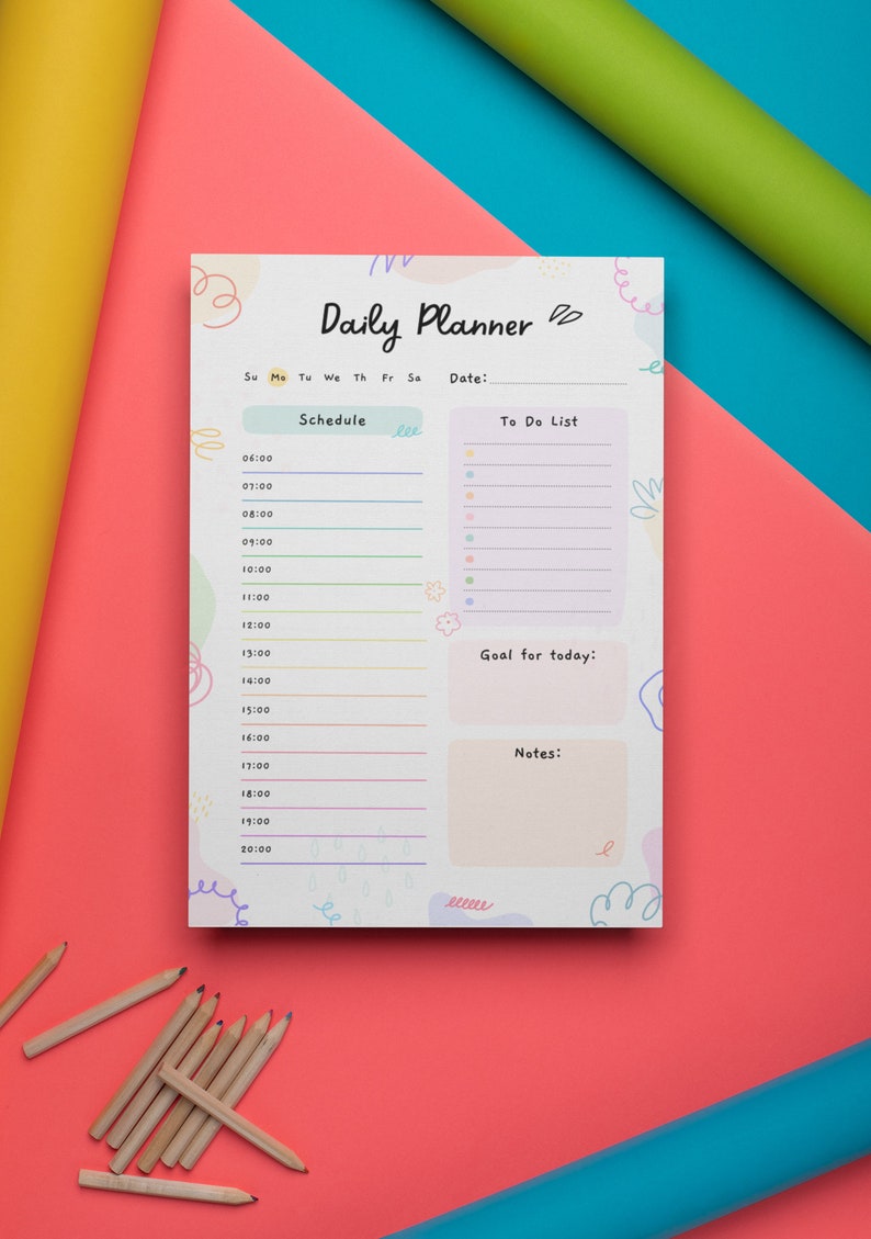 Daily Planner Printable Hourly Planner Time Blocking - Etsy