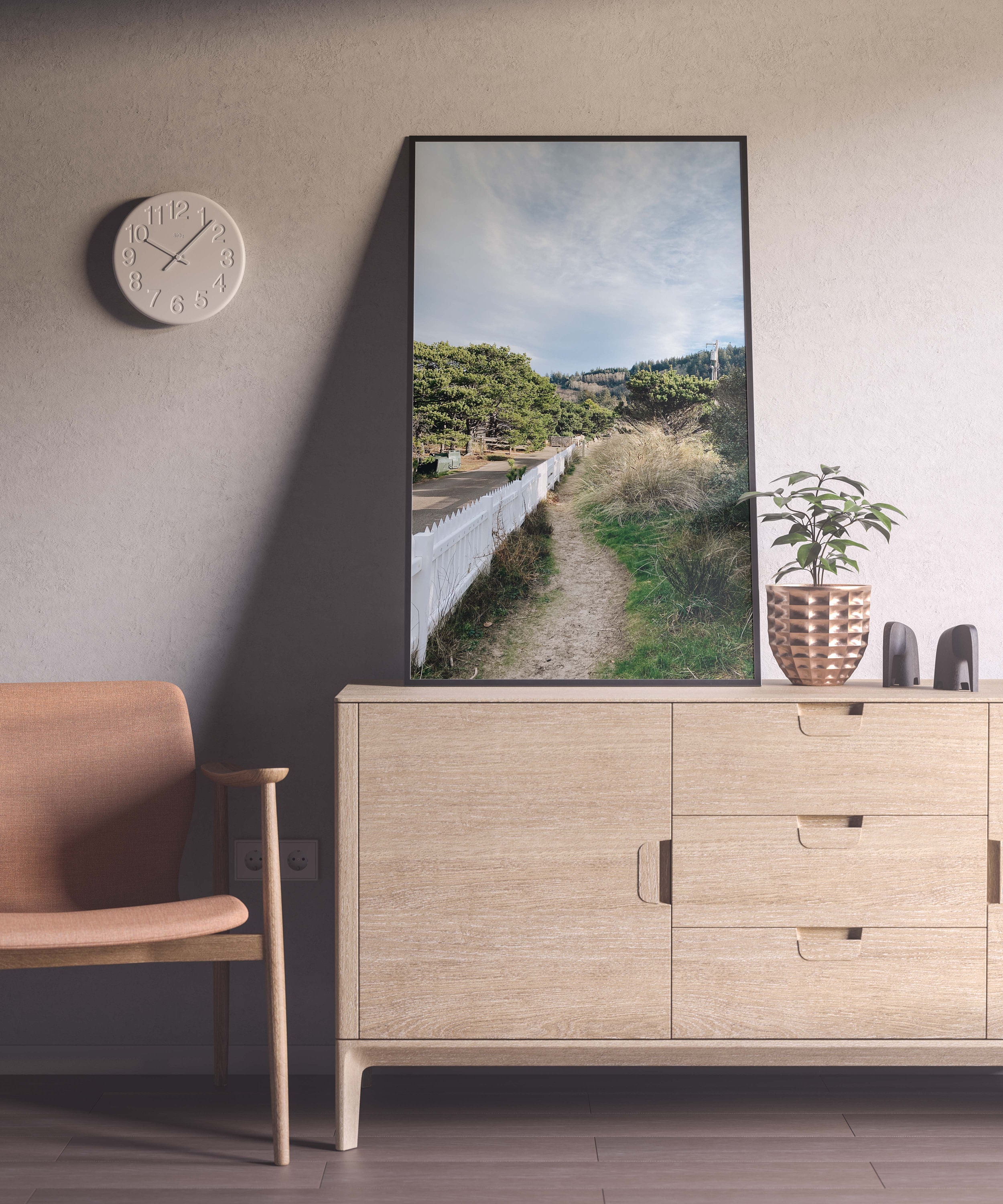 Lush Beach Trail Oregon Coast Photo Print, Coastal Nature Landscape ...
