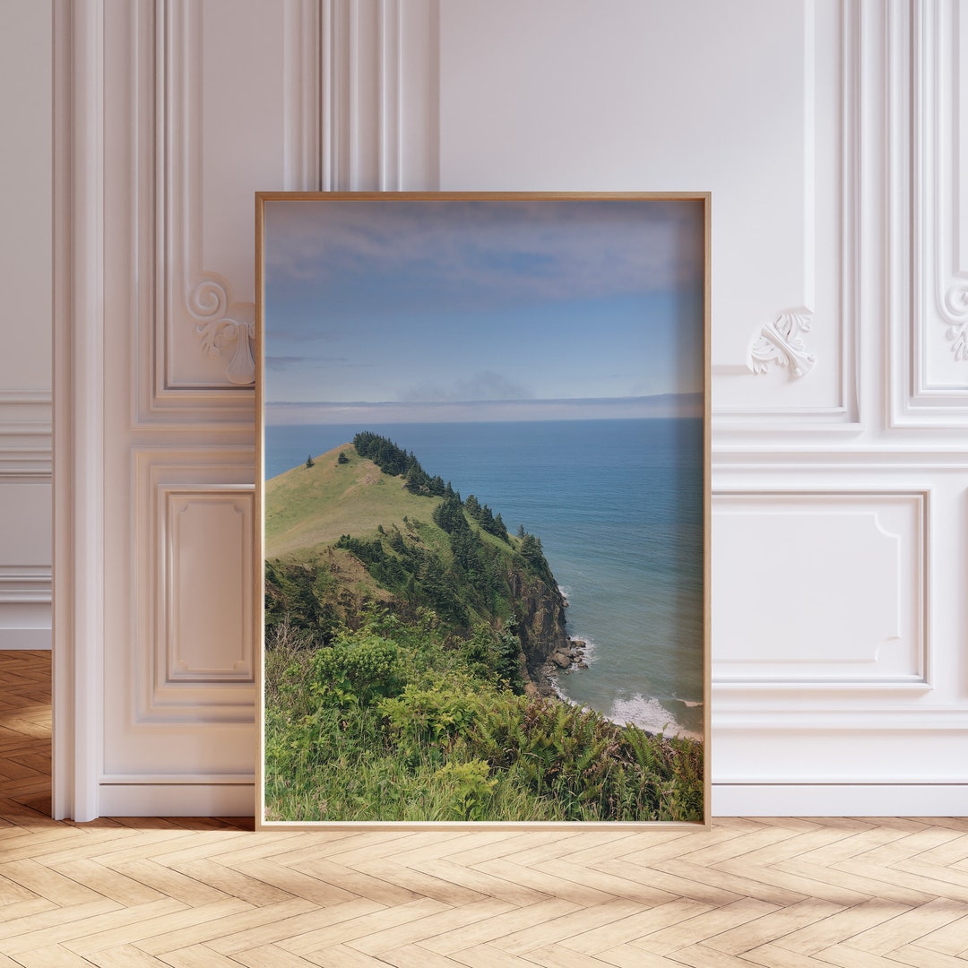 Oregon Coast Hike Photo Print, Coastal Greenery Wall Art, Scenic Nature ...