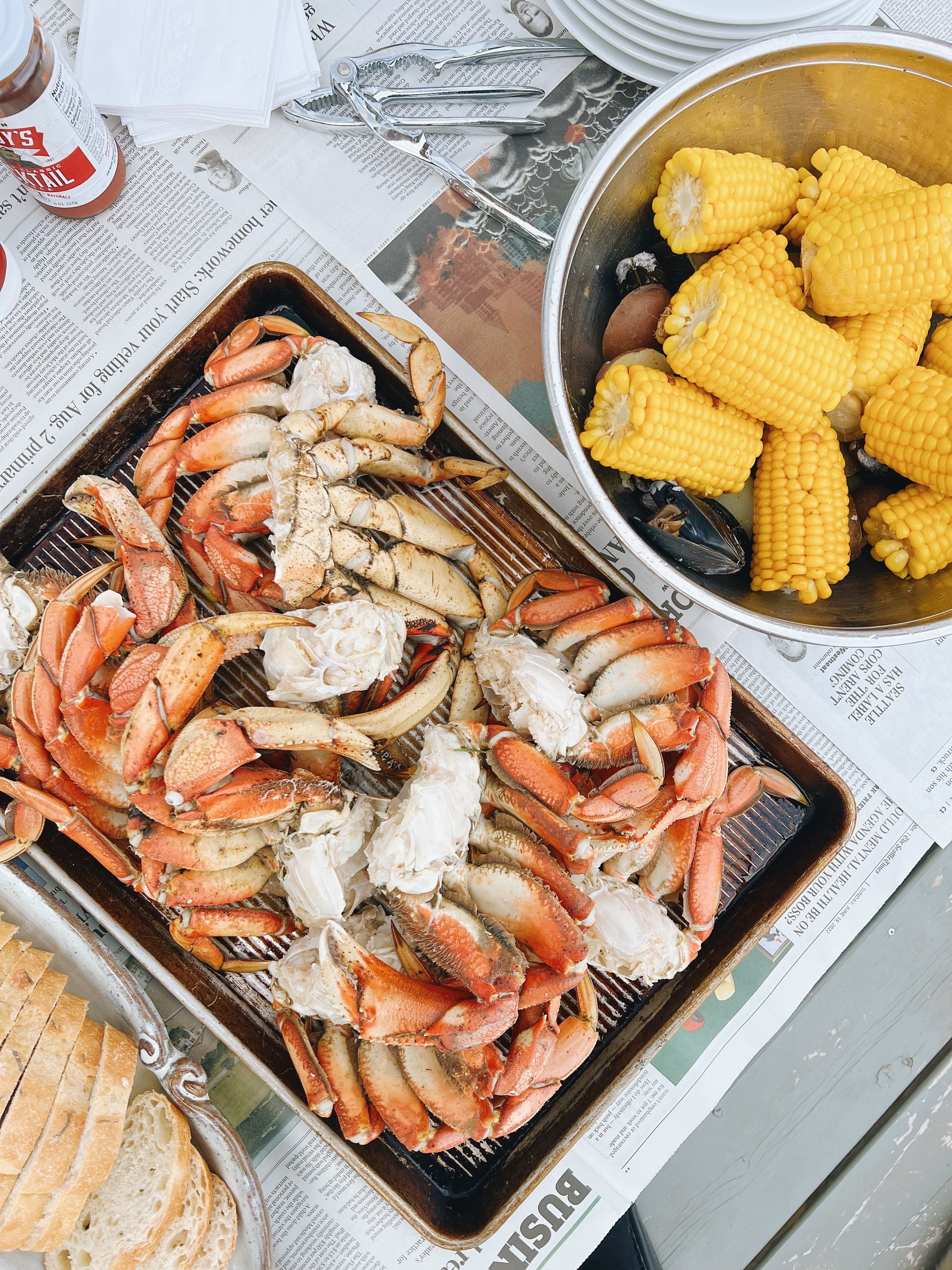 Crab Feast Table
