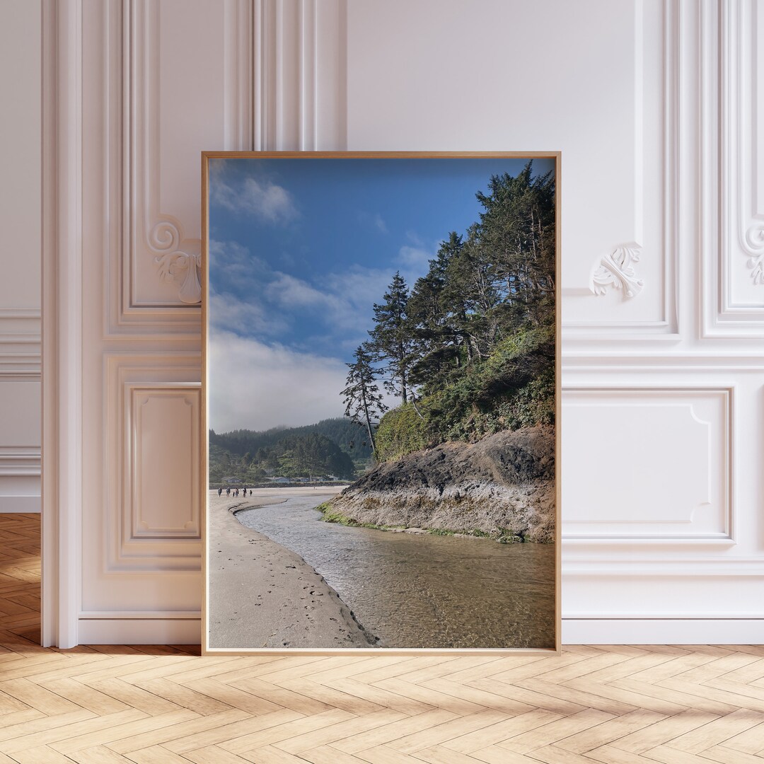 Neskowin Proposal Rock Oregon Coast Art Print Download, Coastal ...