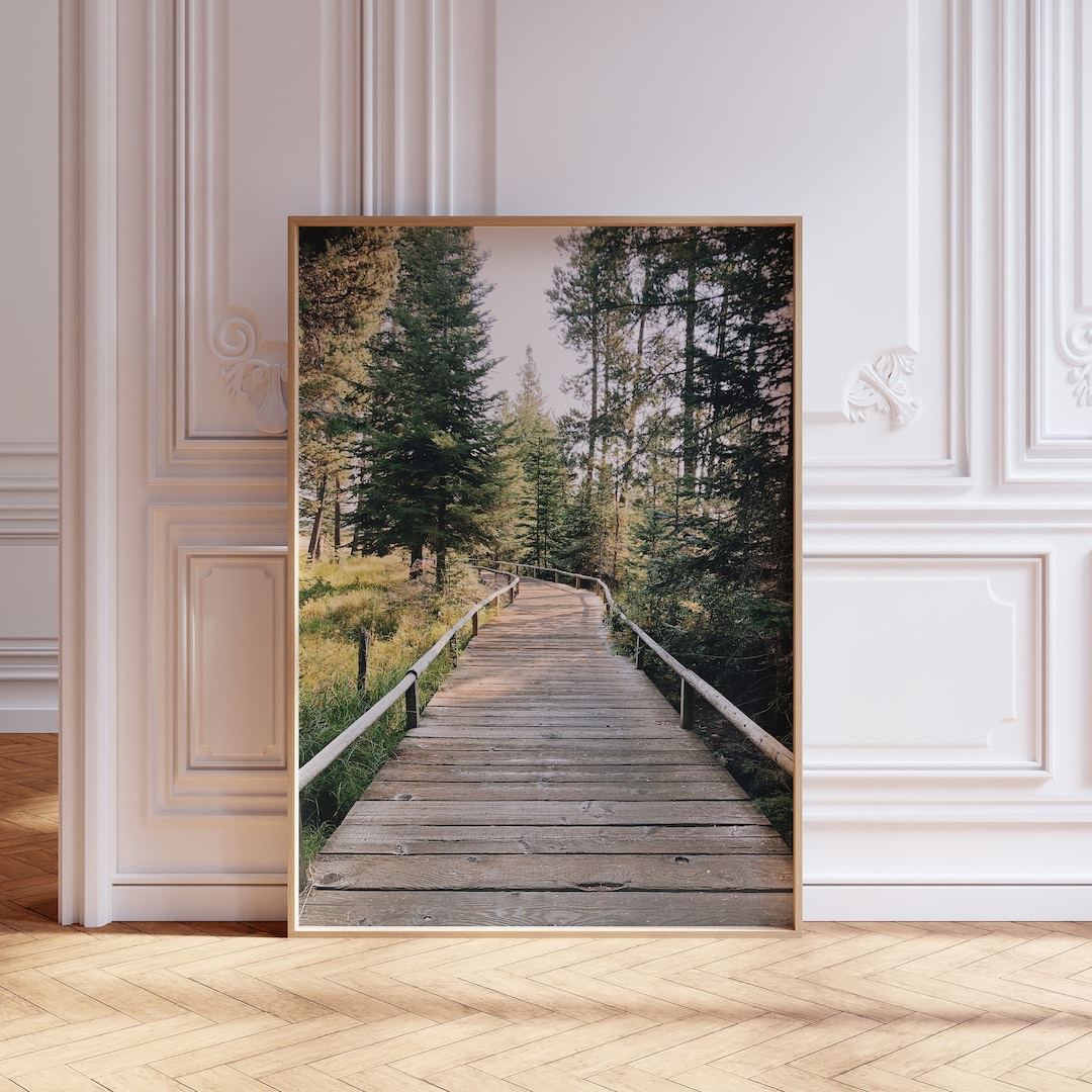 Bend Oregon Nature Trail Art Print Download, Forest Path Photo, Pacific ...