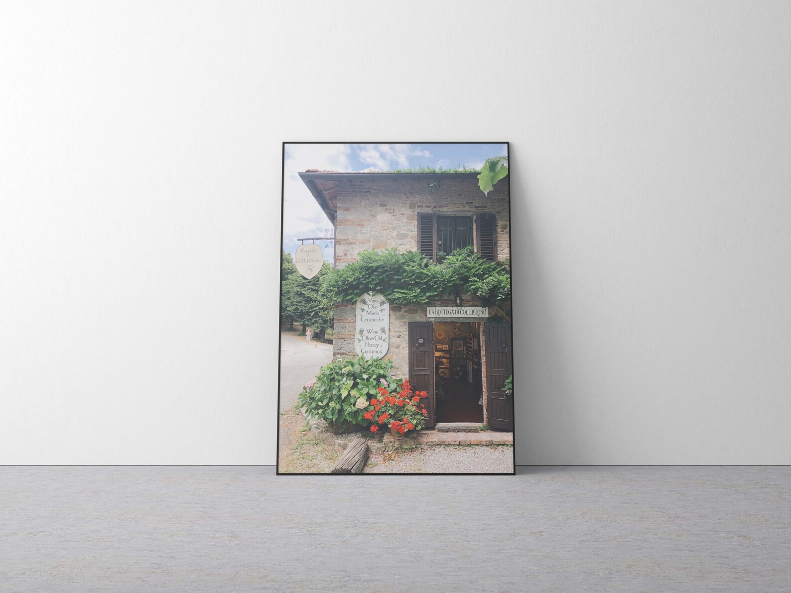 Tuscany Wine Shop Photo Print, Italian Winery Decor, Rustic European ...