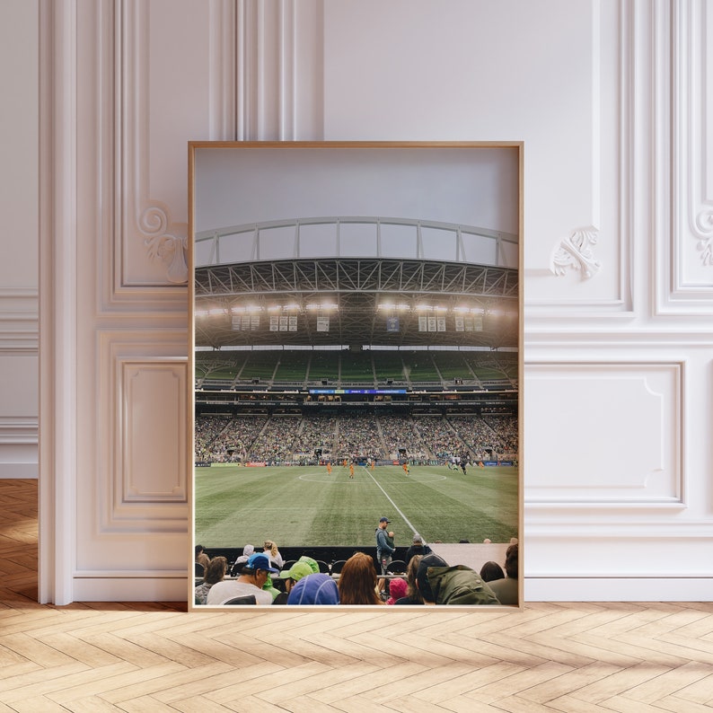 Lumen Stadium Seattle Sounders Digital Print, Soccer Arena Wall Art ...
