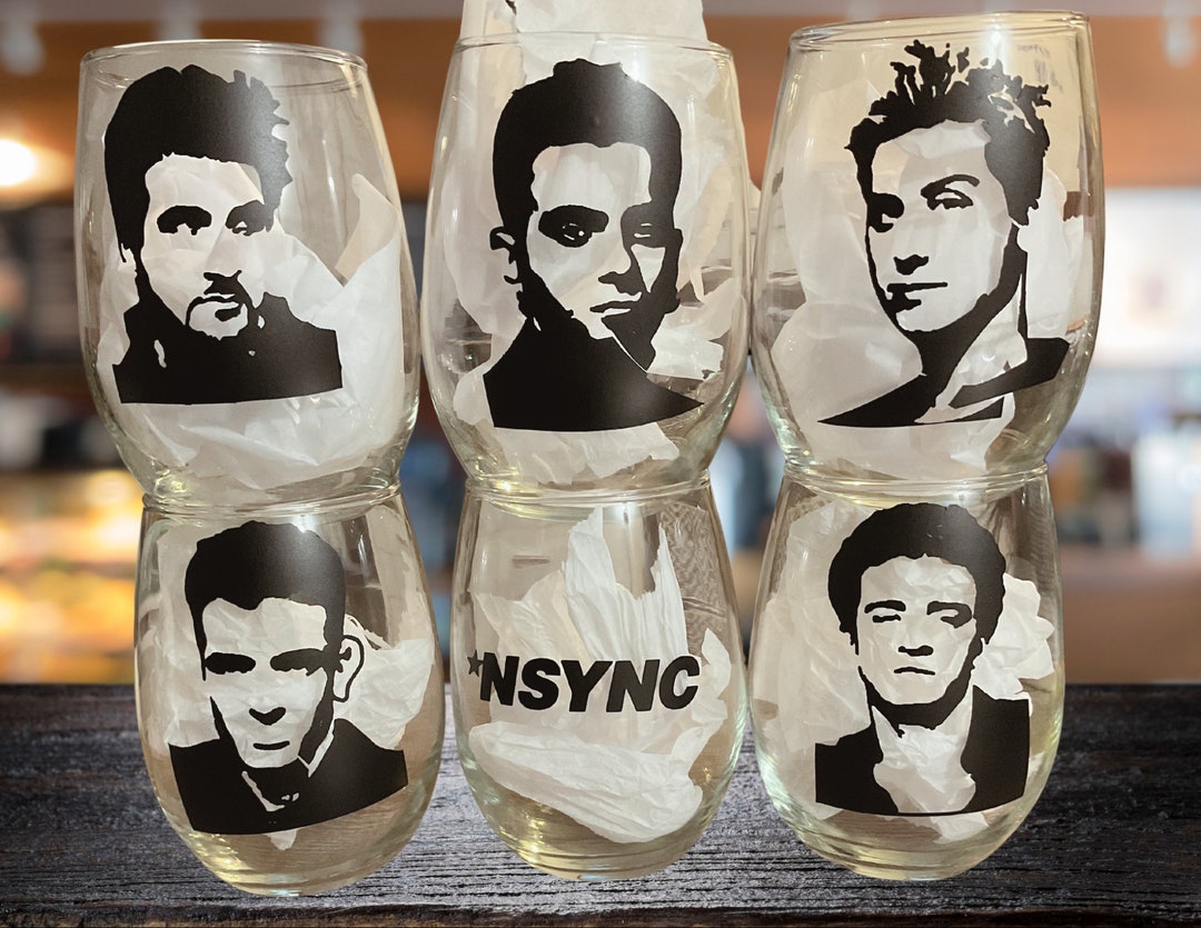 NSYNC WINE GLASSES - Etsy