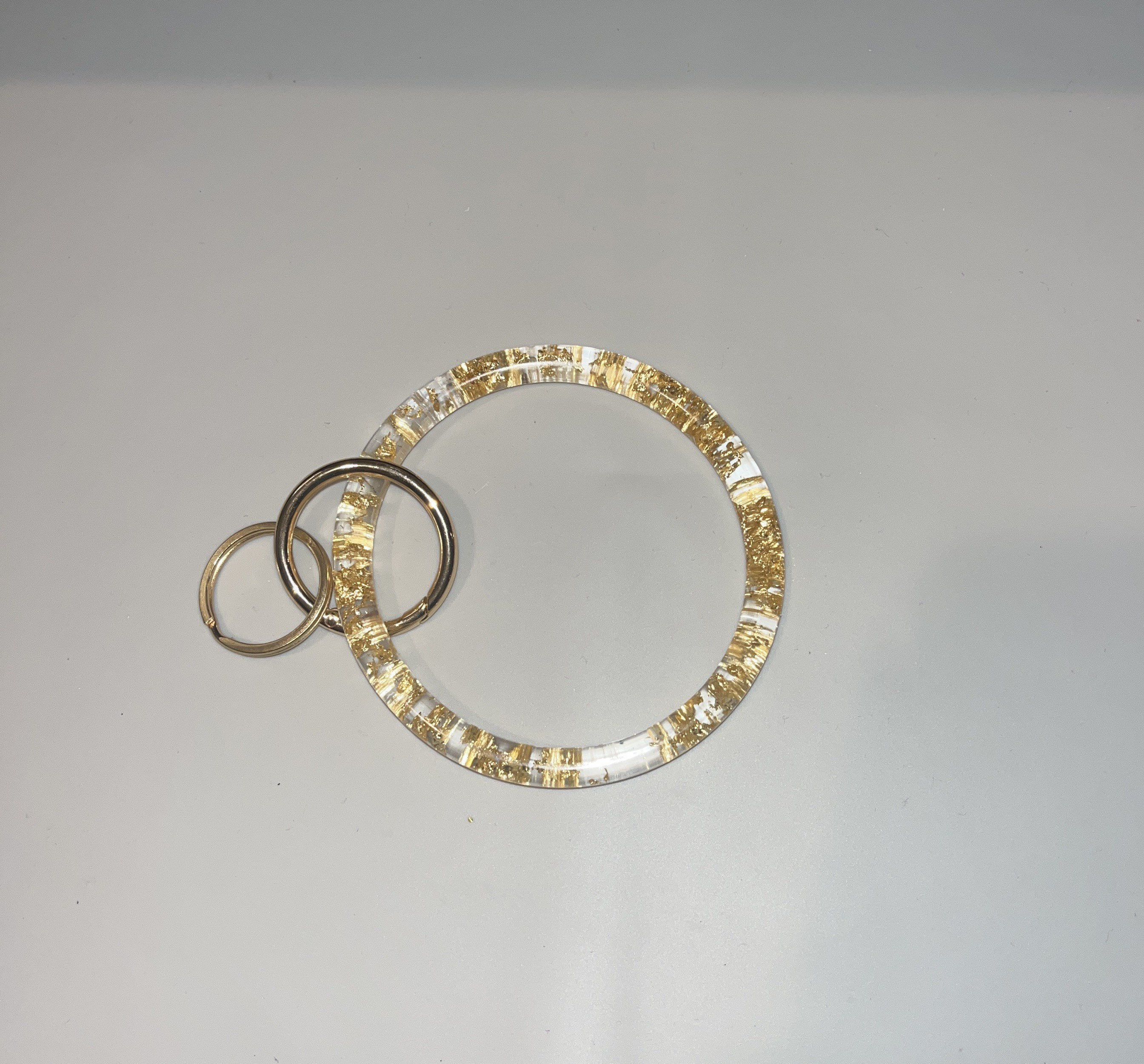Gold Flake LARGE Key Ring - Etsy