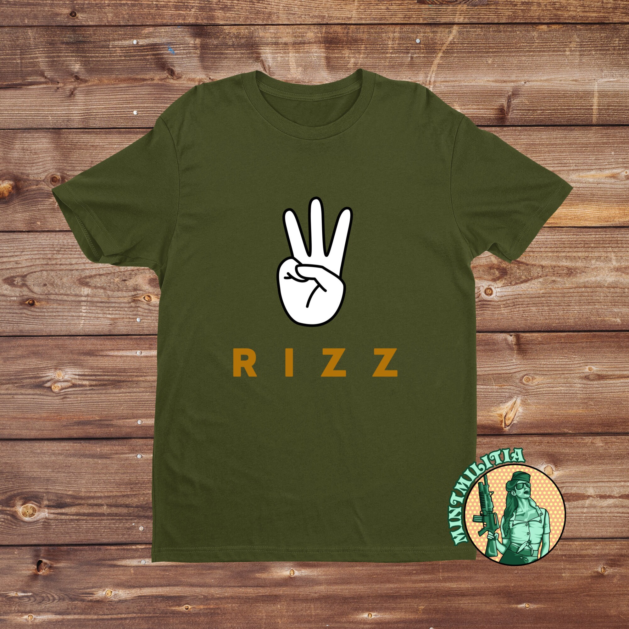 W Rizz Hand Sign, Rizz T-shirt, Rizz Shirt, W Rizz, Funny T-shirt ...