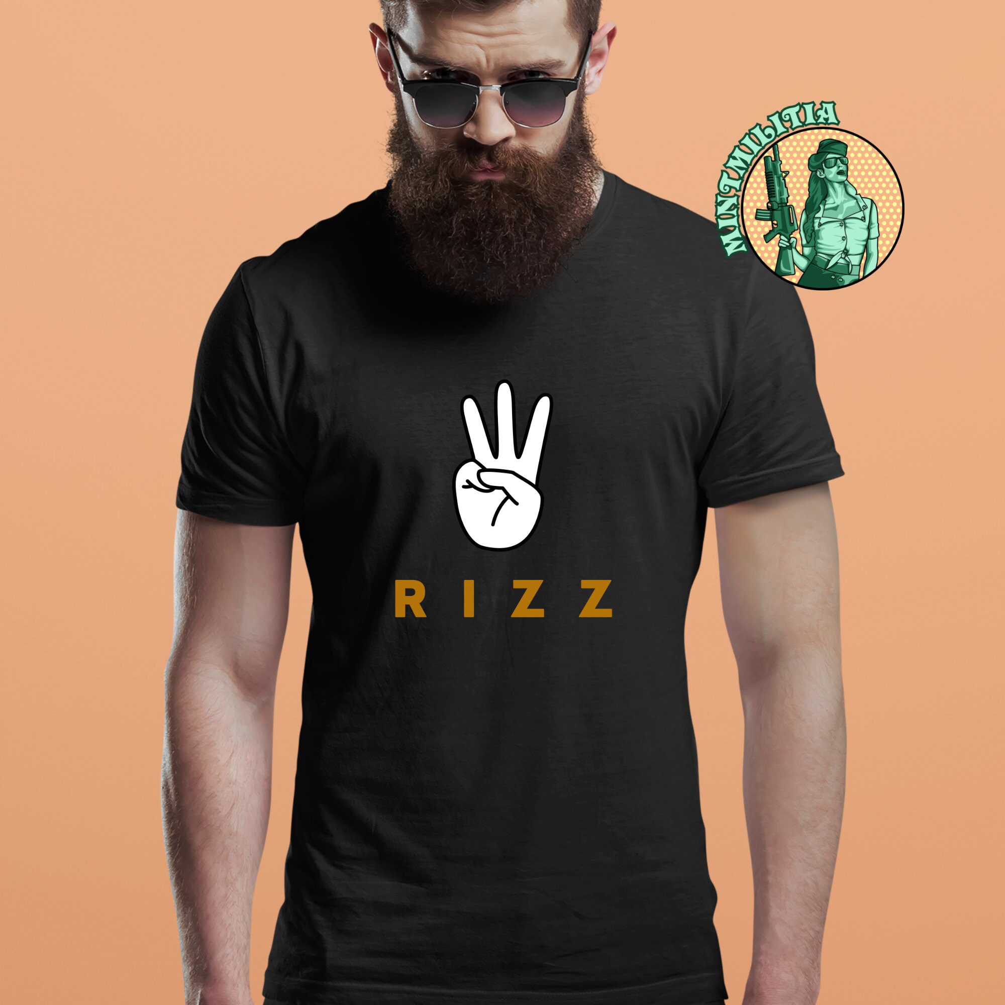 W Rizz Hand Sign, Rizz T-shirt, Rizz Shirt, W Rizz, Funny T-shirt ...