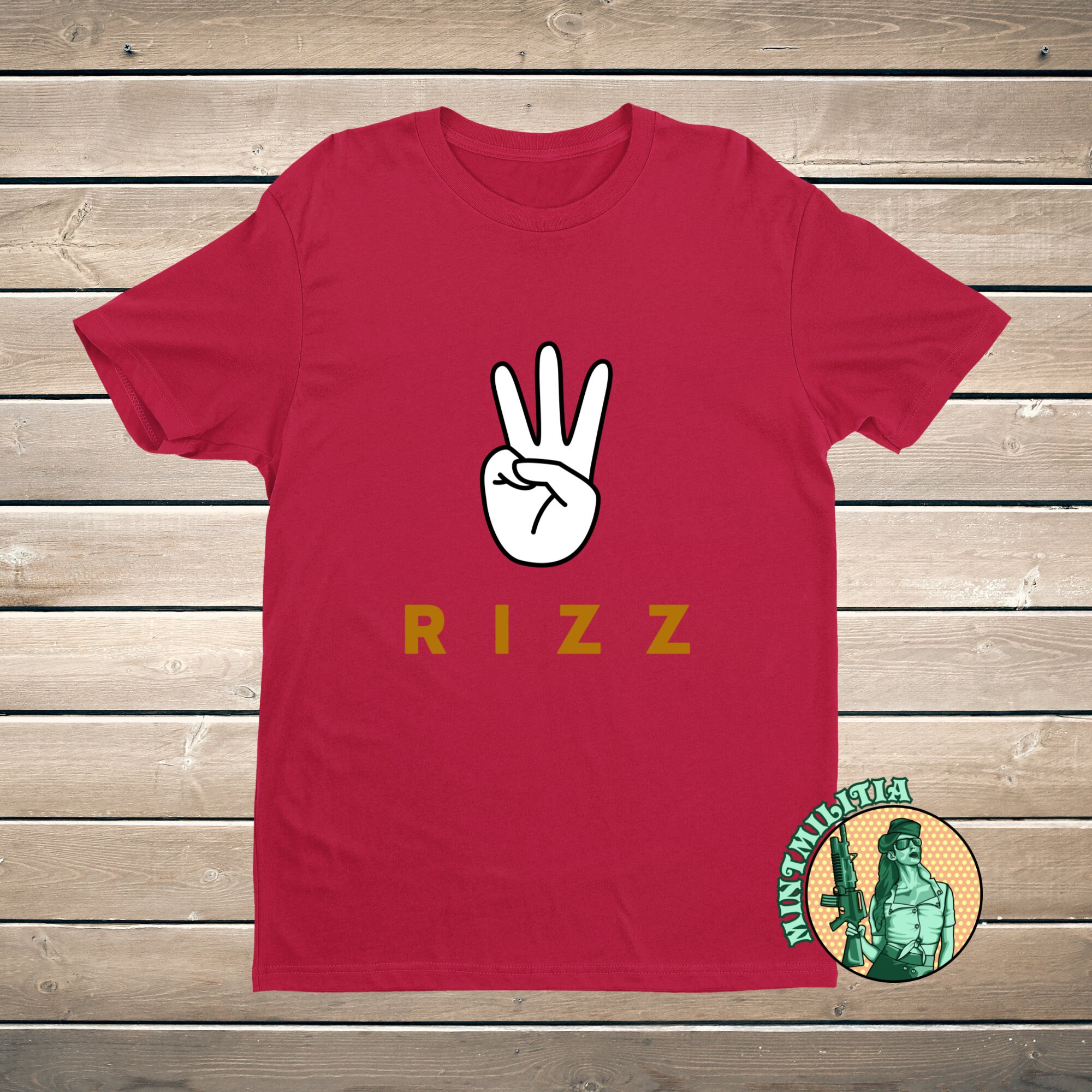 W Rizz Hand Sign Rizz T-shirt Rizz Shirt W Rizz Funny - Etsy