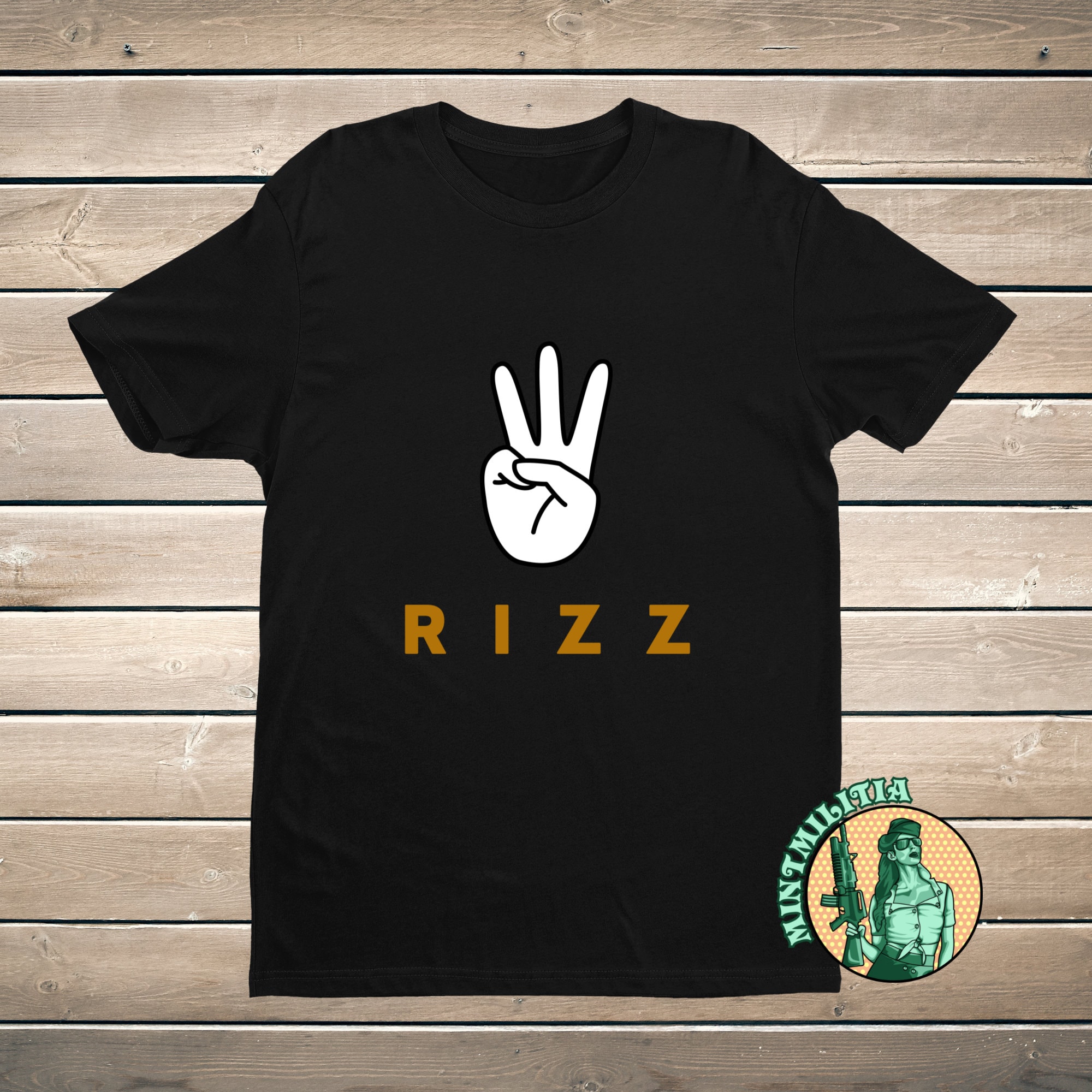 W Rizz Hand Sign Rizz T-shirt Rizz Shirt W Rizz Funny - Etsy