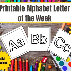 Preschool Letters of the Week Alphabet Curriculum Worksheets Printable ...