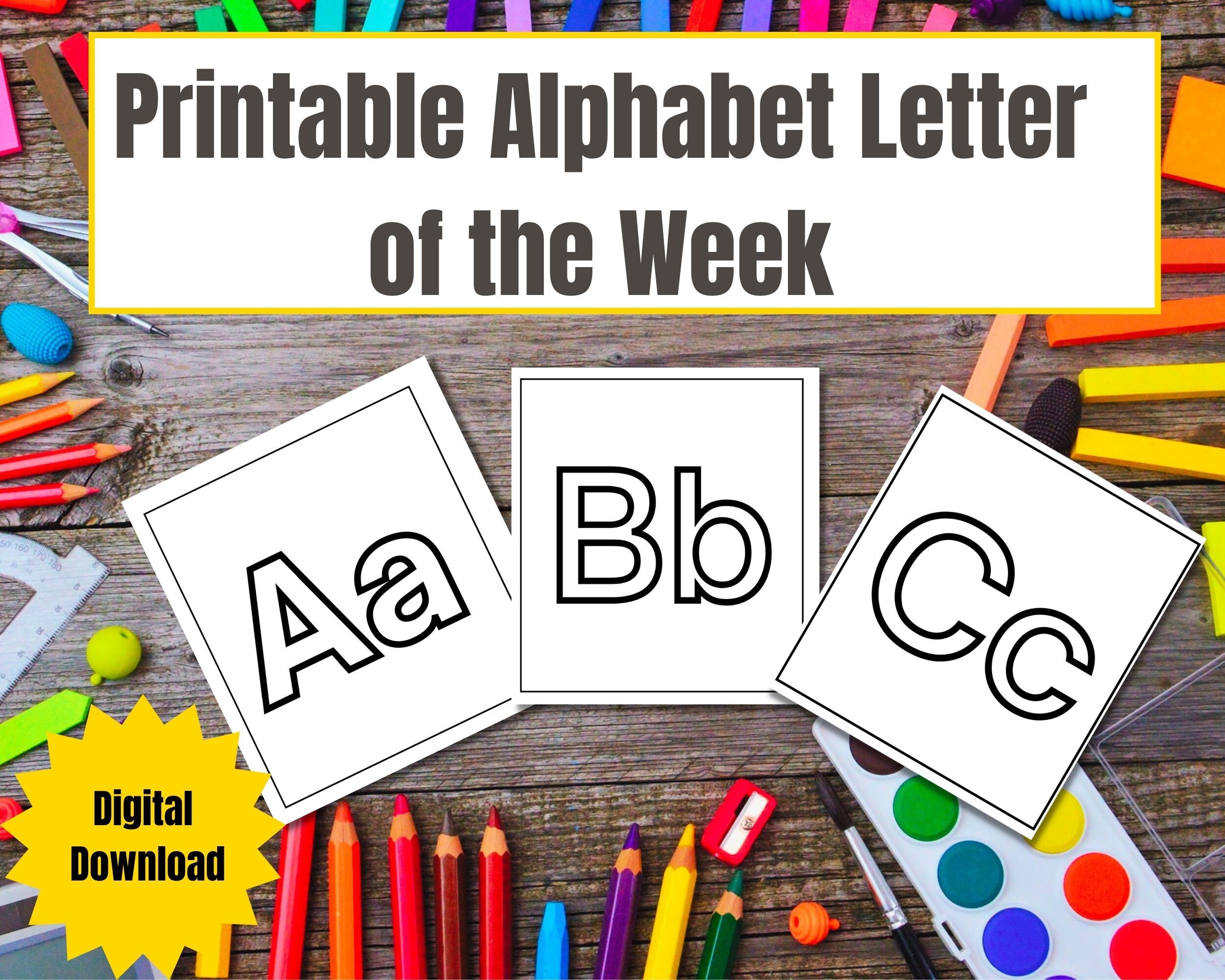Preschool Letters of the Week Alphabet Curriculum Worksheets Printable ...