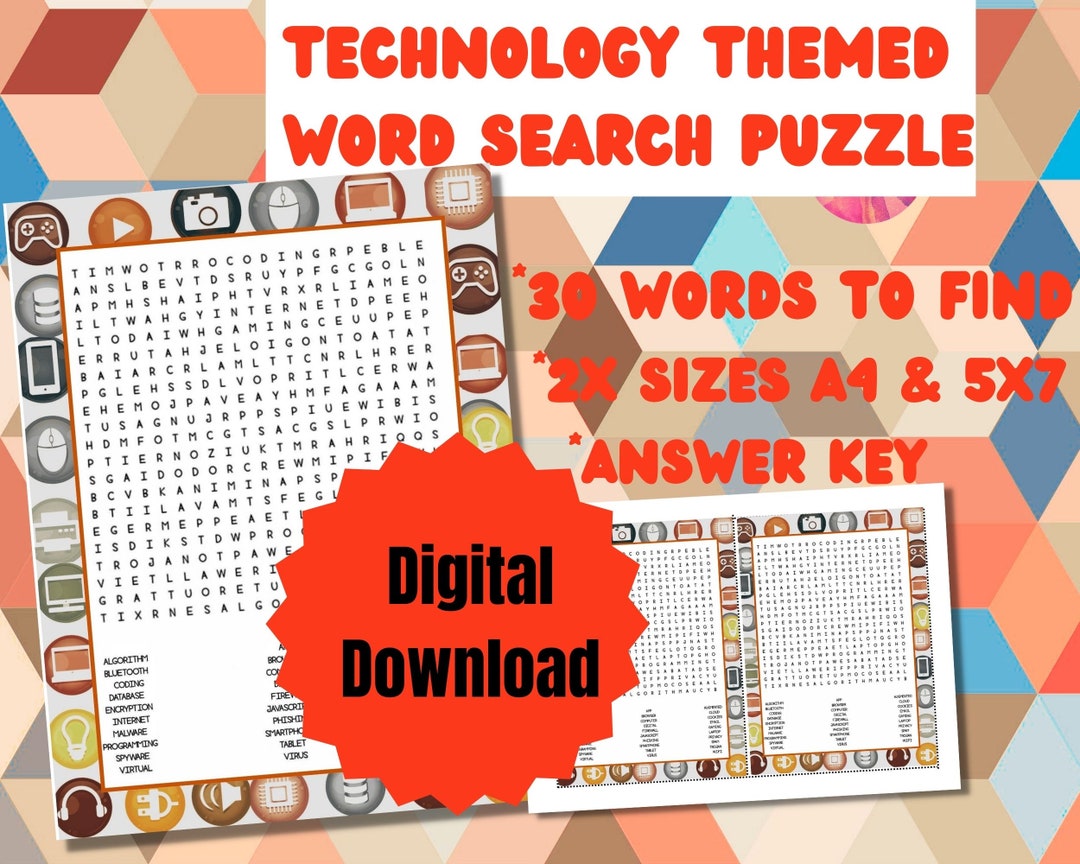 STEM Internet THEMED Word Search PUZZLE ...