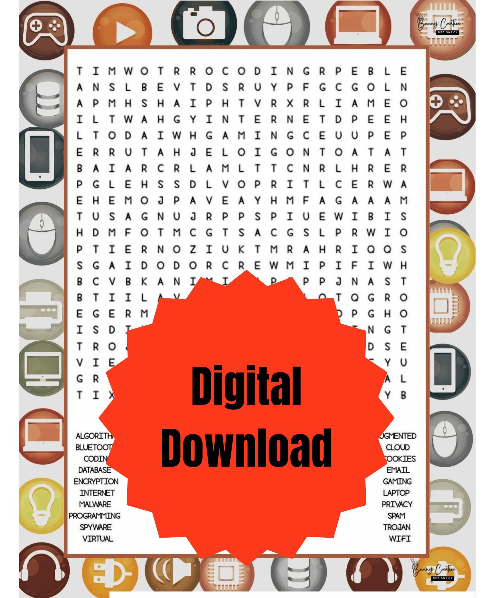 STEM Internet THEMED Word Search PUZZLE ...