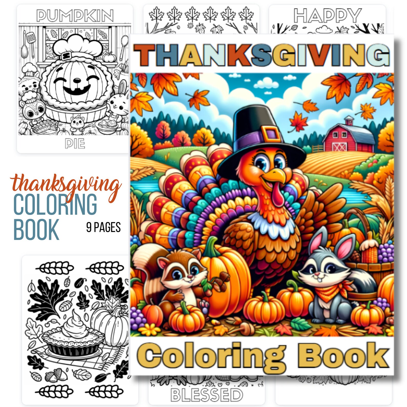 Thanksgiving Coloring Pages for Kids, Thanksgiving Coloring Sheets ...
