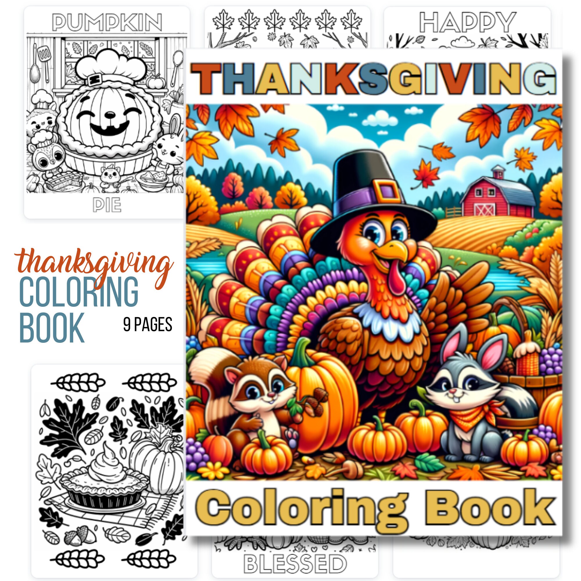 Thanksgiving Coloring Pages for Kids, Thanksgiving Coloring Sheets ...
