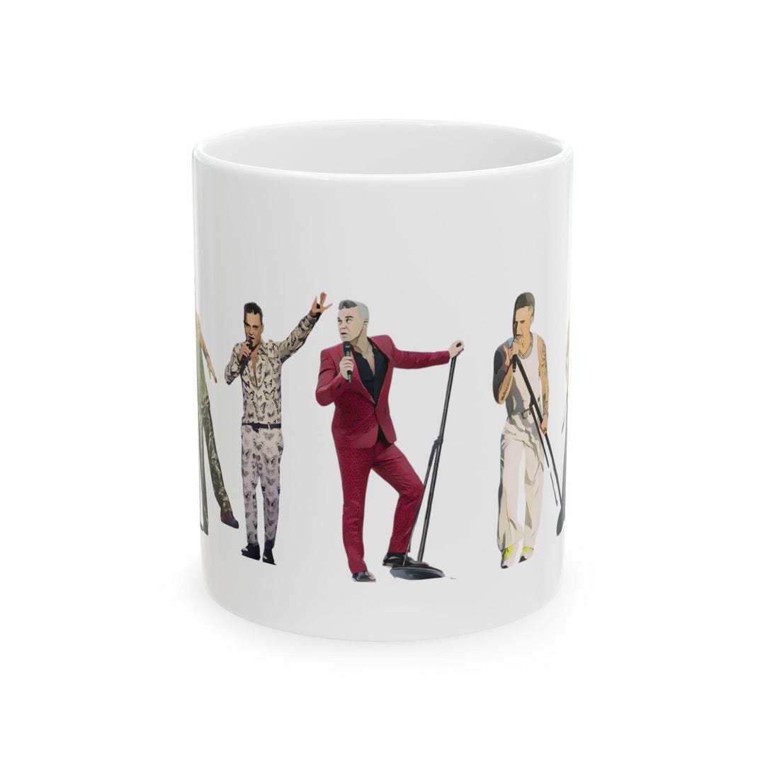 Robbie Williams Tour Outfit Mug Can Be Personalised - Etsy
