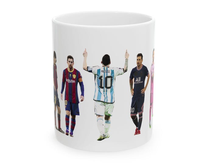 Evolution of Messi Mug With Optional Personalisation - Etsy