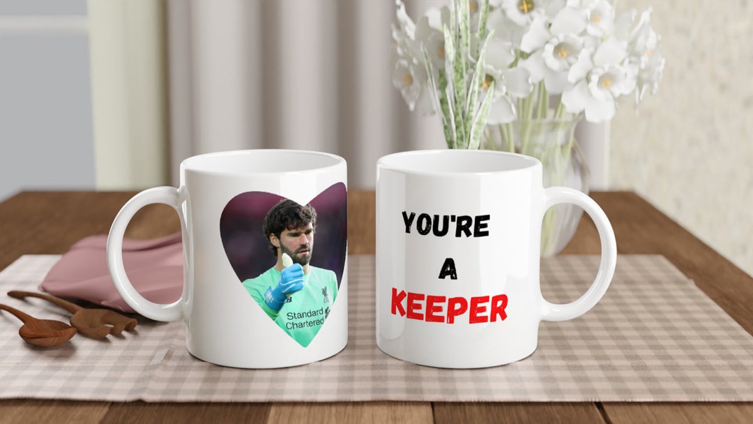 Alisson Becker Valentines 'you're a Keeper' Mug - Etsy UK