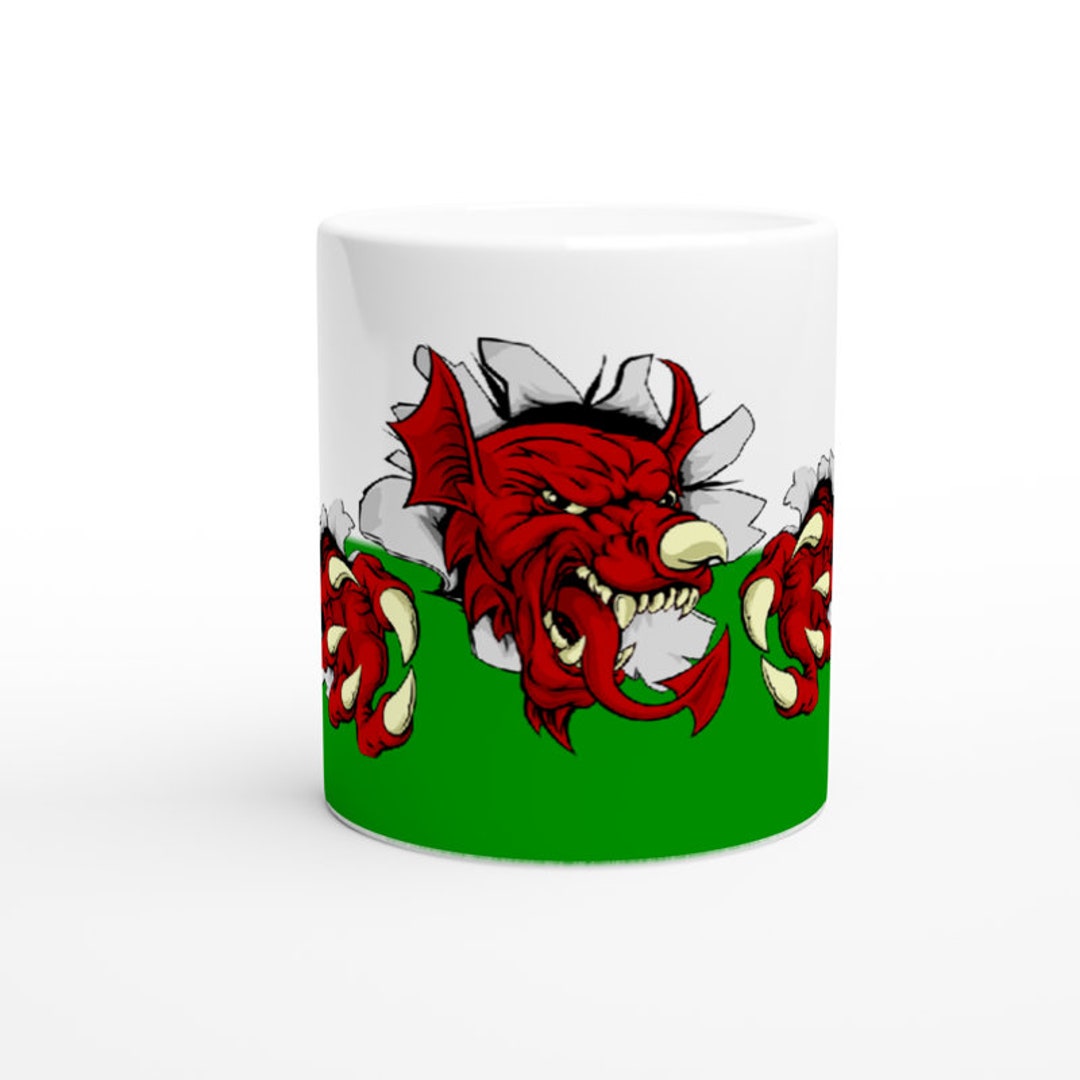 Welsh Dragon Mug - Etsy