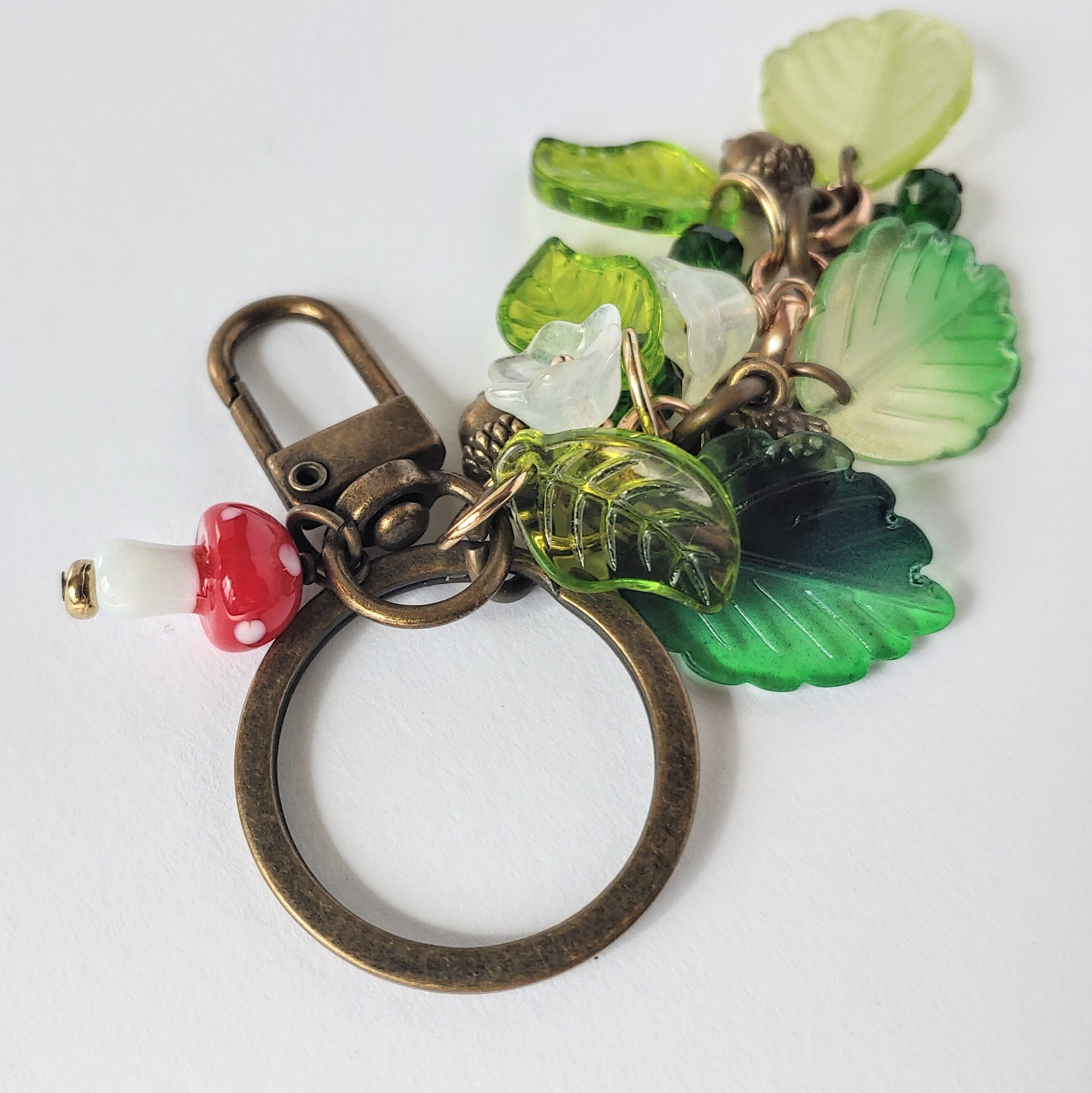 Forest Keychain Cottagecore Leaf Purse Charm Backpack Nature & Outdoors ...