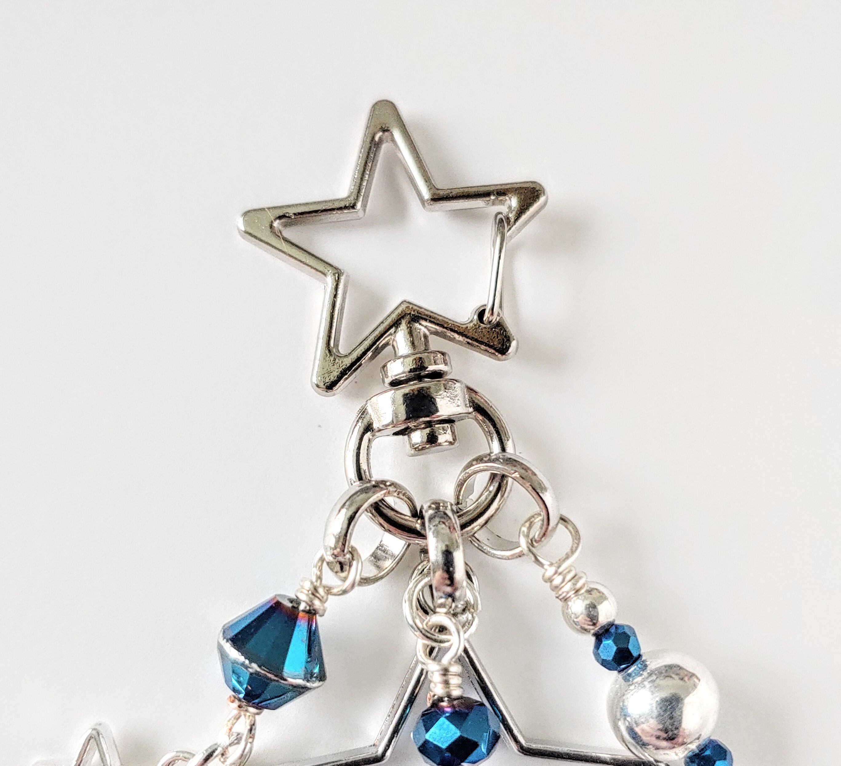 Falling Star Blue Keychain Cute Star Keychain Kawaii Accessory Purse ...