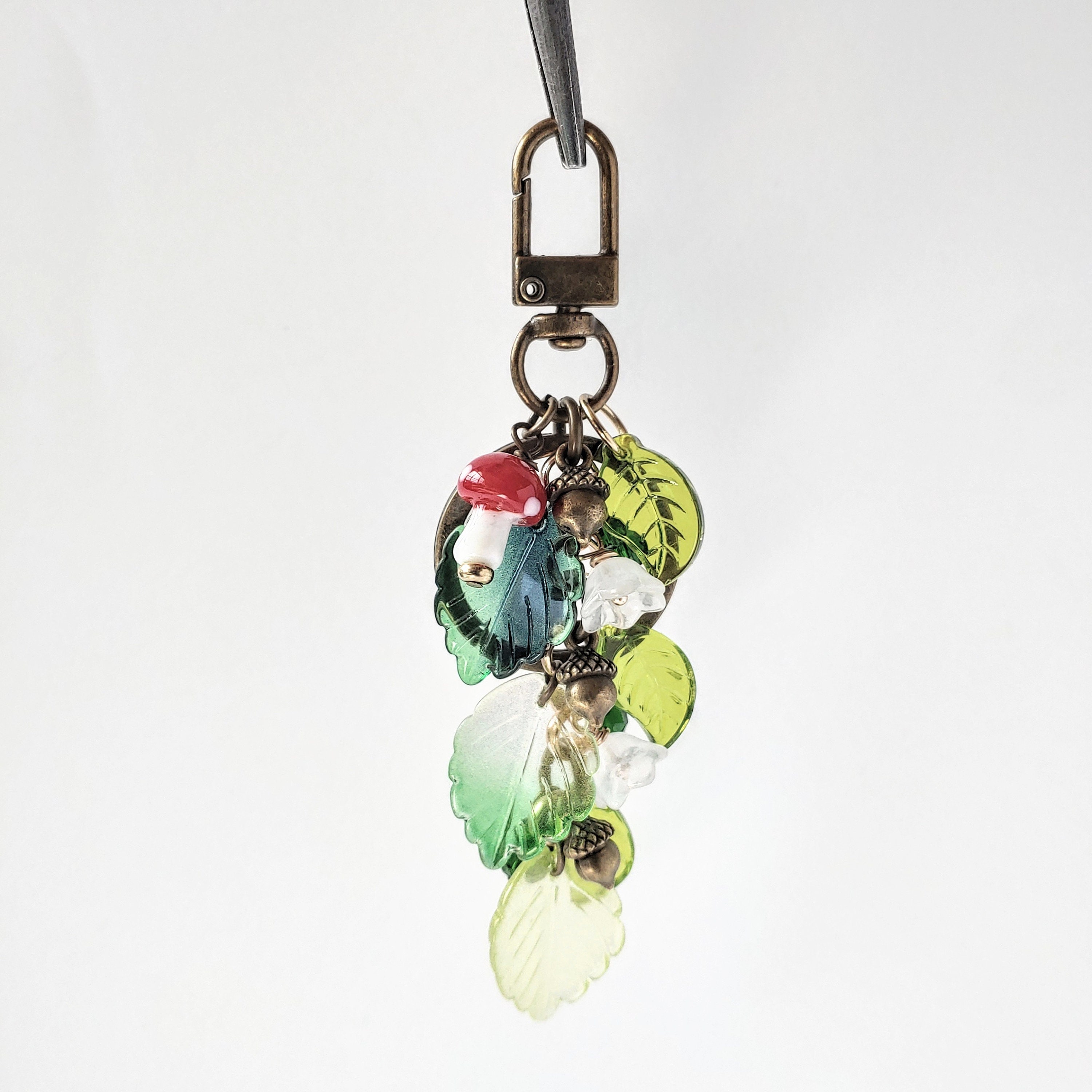 Forest Keychain Cottagecore Leaf Purse Charm Backpack Nature & Outdoors ...