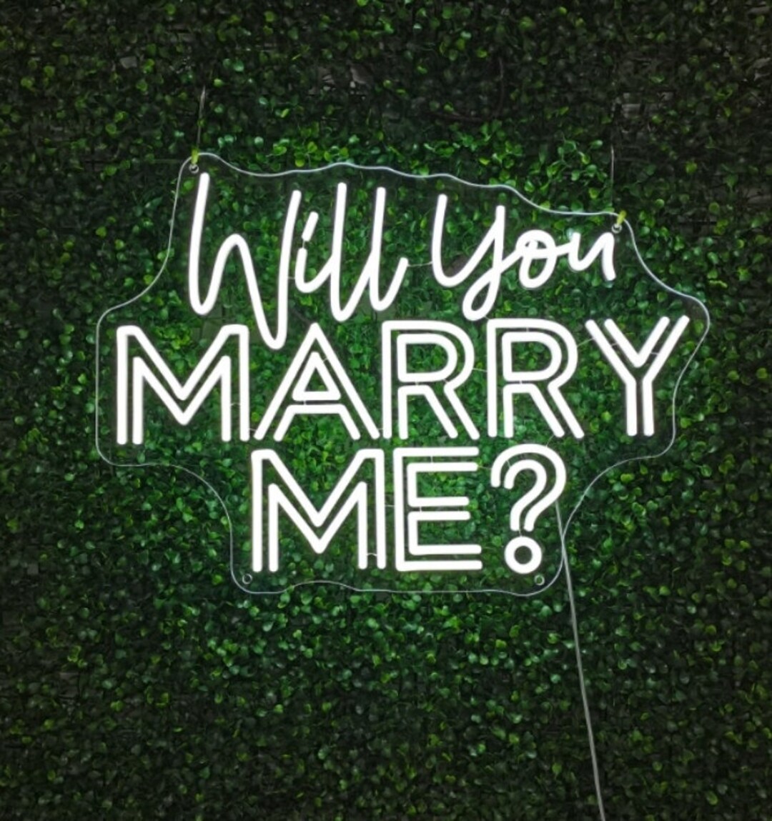Will You Marry Me Neon Sign Wedding Engagement Proposal Led Neon Sign