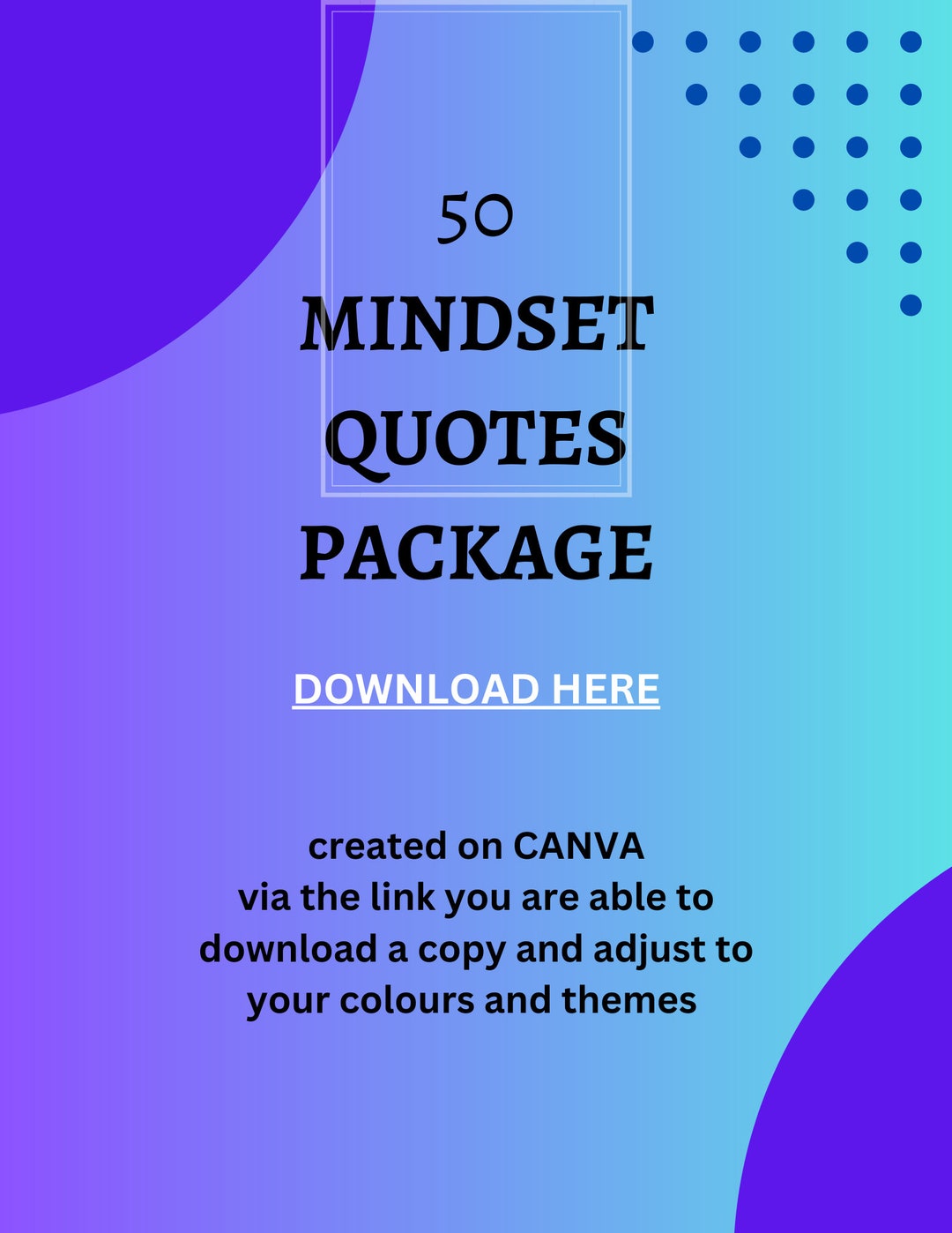 50 Mindset Quotes for Canva Digital Download - Etsy