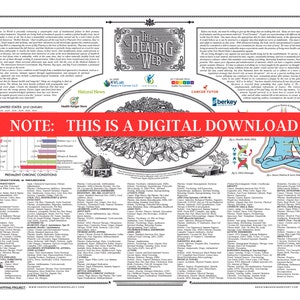 The Healing Web Healing Chart ONLY Digital Poster Size BOTH Pages 24x18 ...
