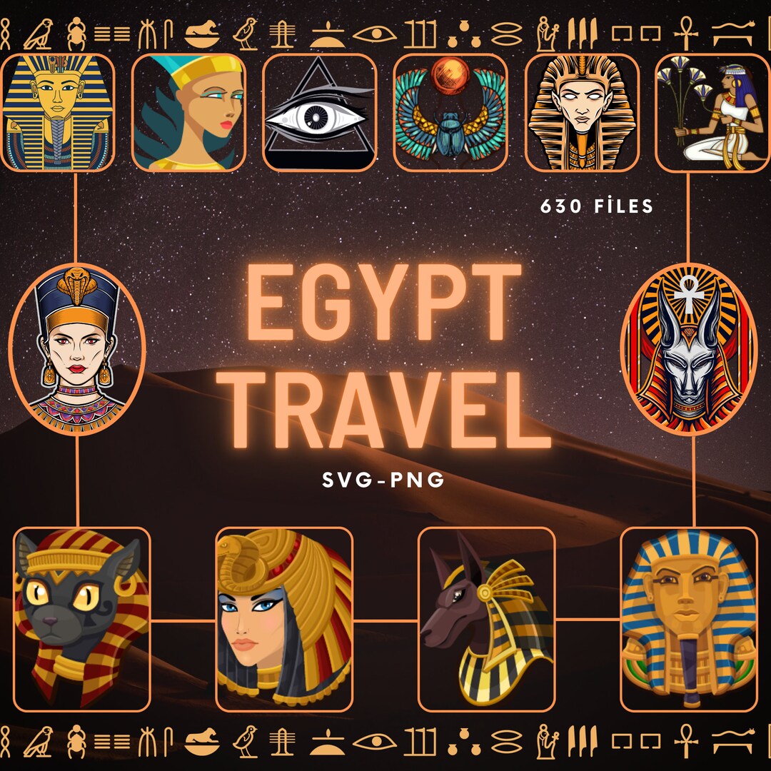 Egypt Clipart, Ancient Egypt Clipart,travel Clipart,egypt Svg, Egyptian ...