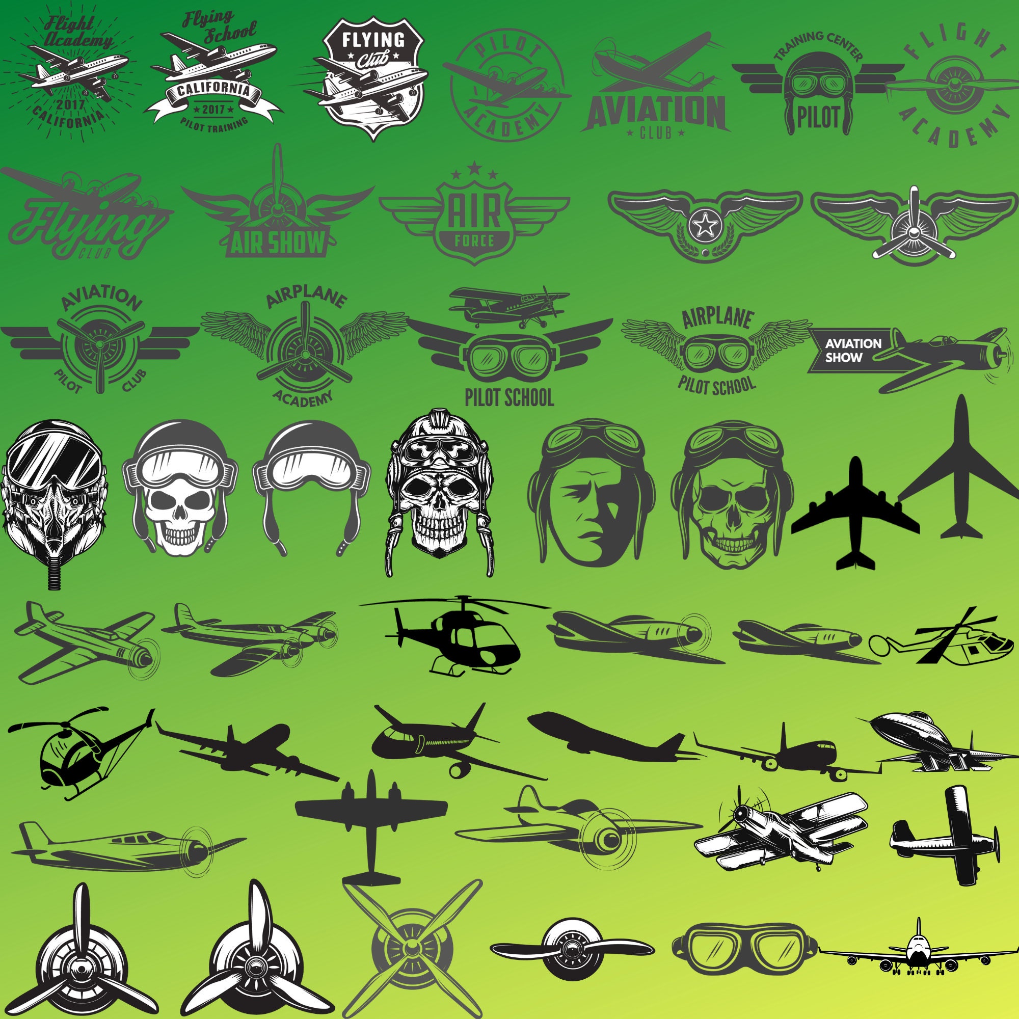 AIRPLANE SVG Bundle,airplane Svg Cut Files for Cricut, Military Plane ...