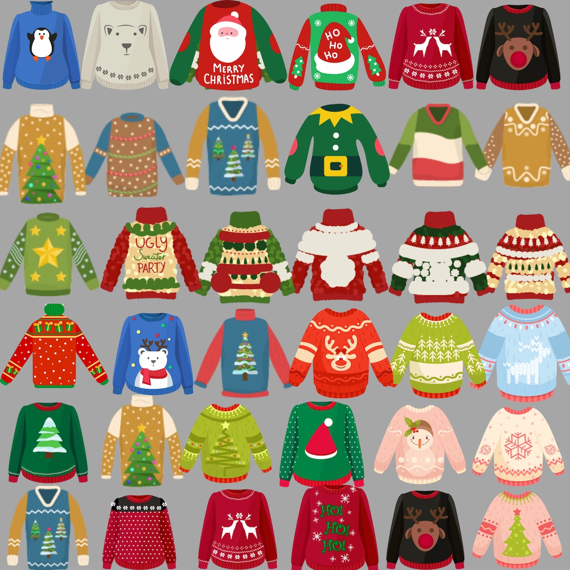 Ugly Christmas Sweater SVG , Christmas Sweater SVG, Christmas Clipart ...