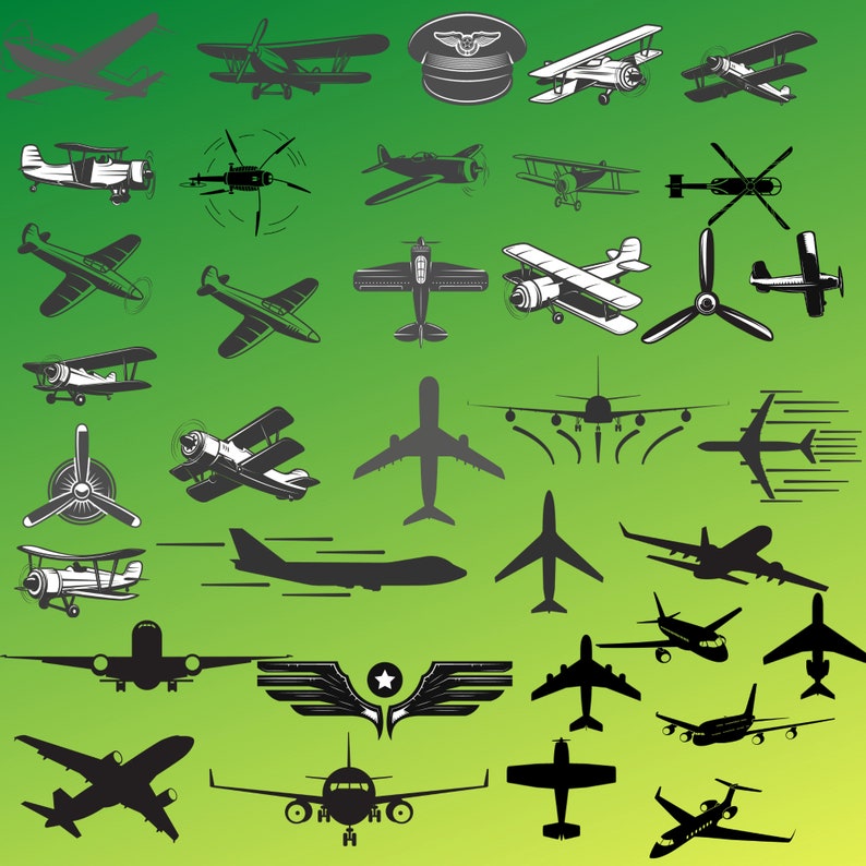 FLUGZEUG SVG Bundle, FLUGZEUG SVG geschnittene Dateien für Cricut ...