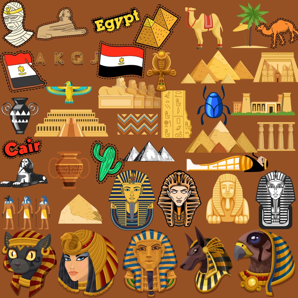 Egypt Clipart, Ancient Egypt Clipart,travel Clipart,egypt Svg, Egyptian ...
