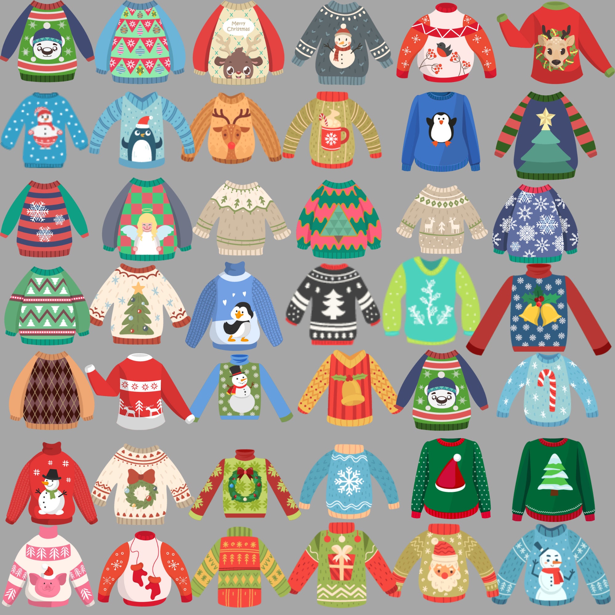 Ugly Christmas Sweater SVG , Christmas Sweater SVG, Christmas Clipart ...
