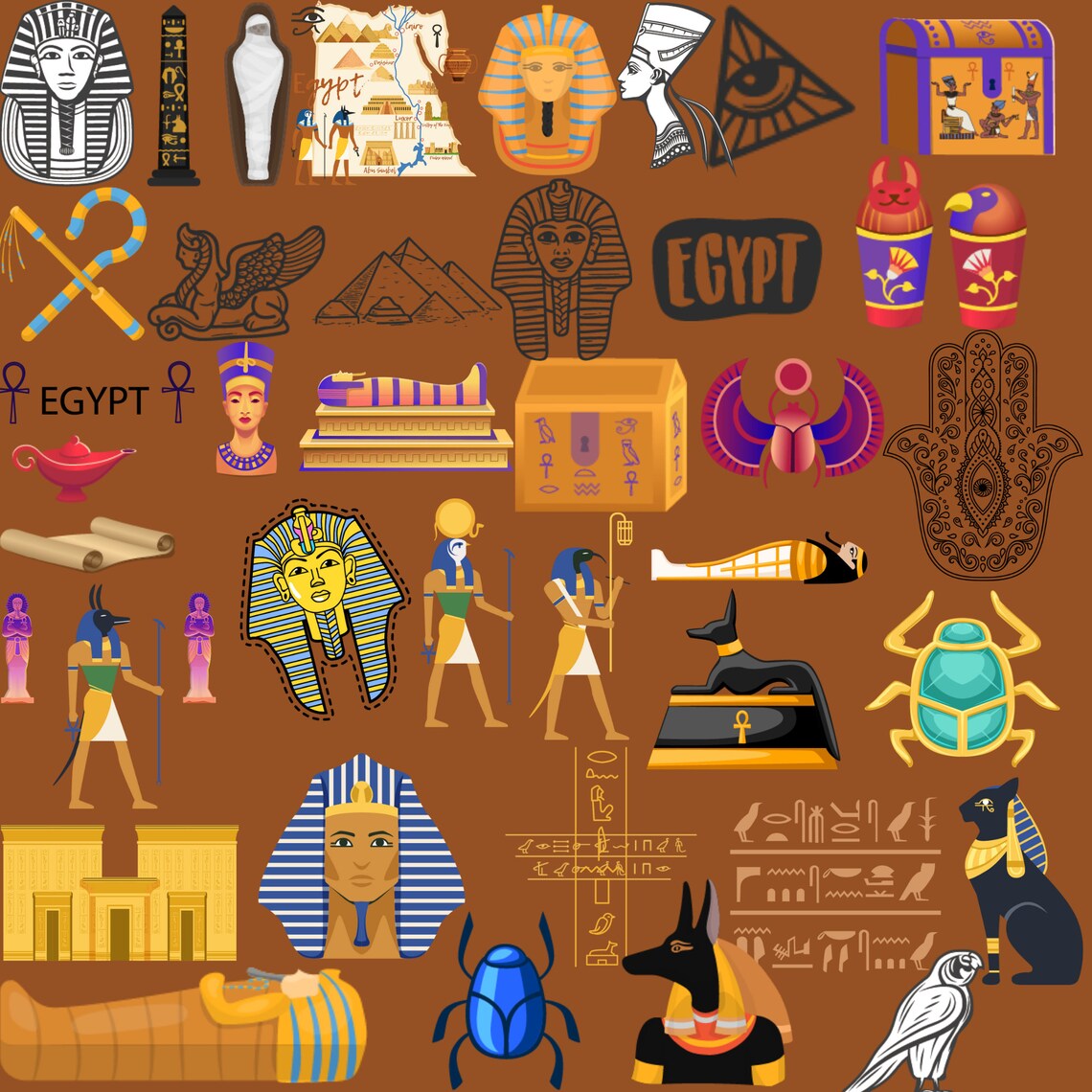Egypt Clipart, Ancient Egypt Clipart,travel Clipart,egypt Svg, Egyptian ...
