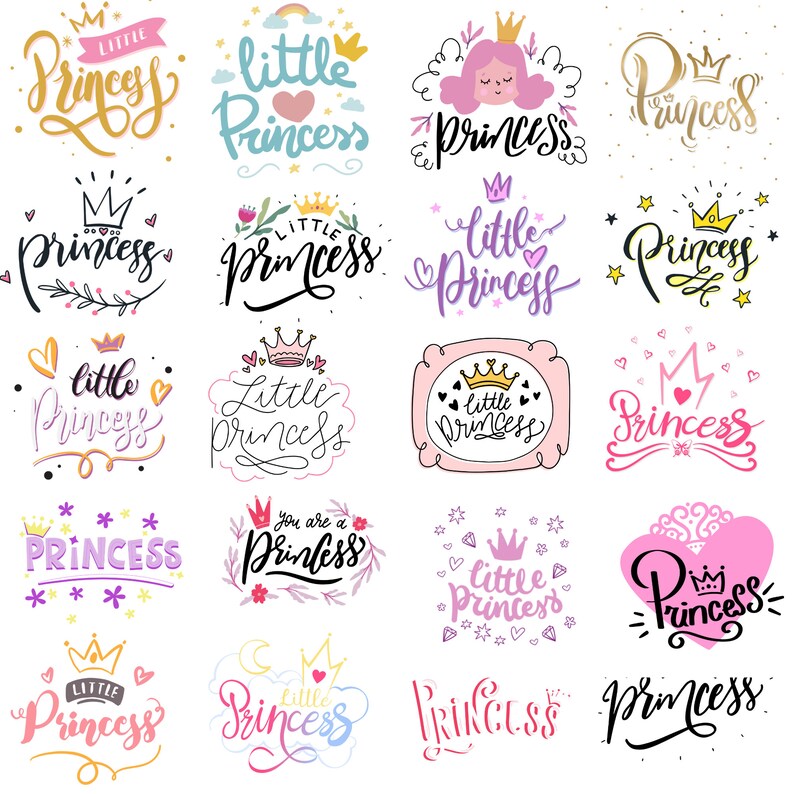 39 Princess Svg, Princess Words Svg, Little Princess Svg,princess Cut ...