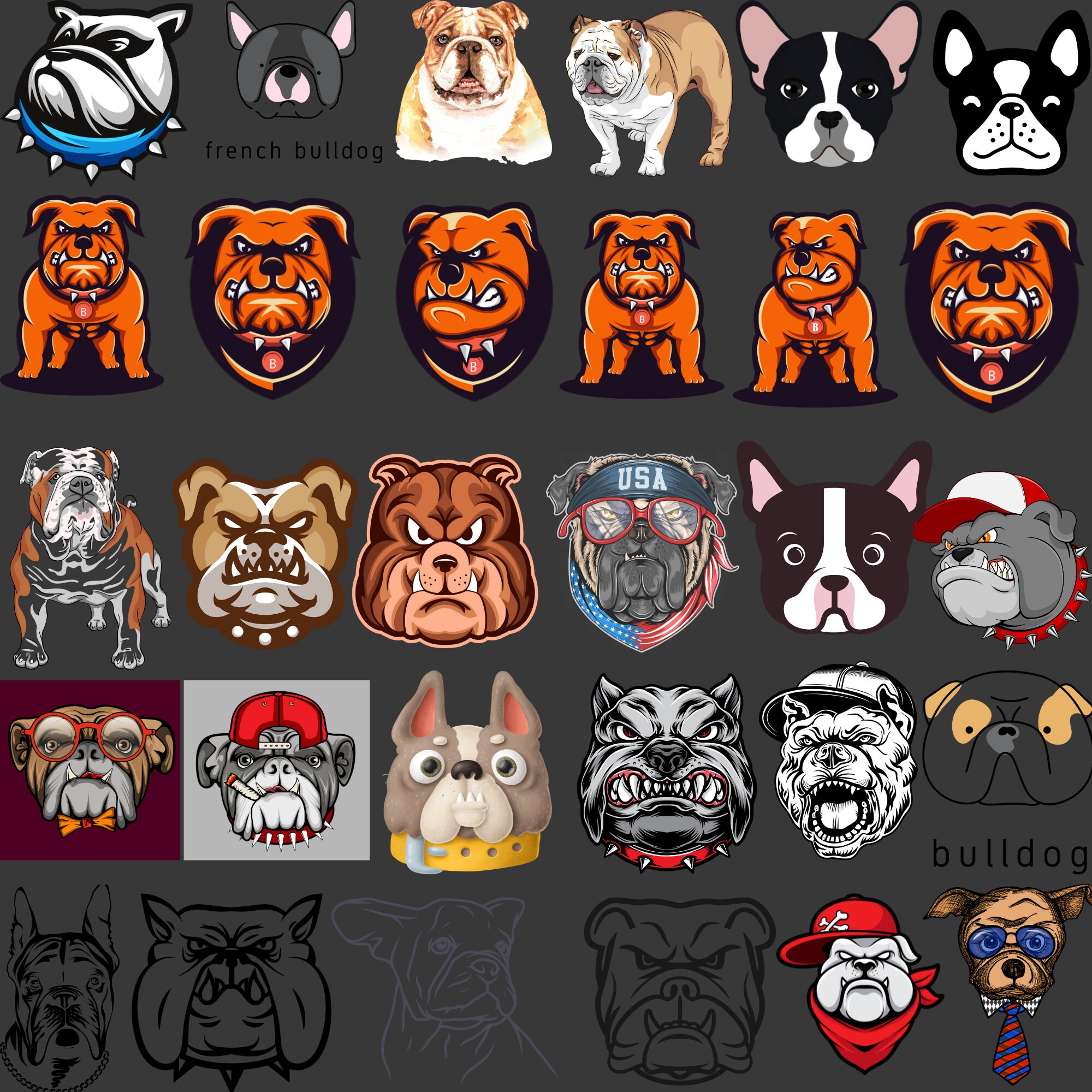 Bulldogs SVG Bundles,let's Go Bulldogs,digital Download,english ...