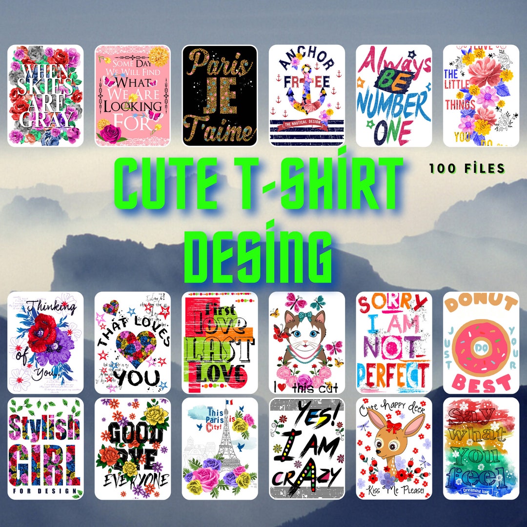 Cute T-shirts Typography Design,urban Designs,american Unique & High ...