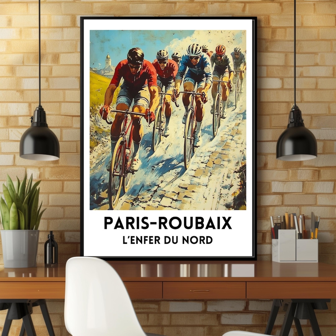 Paris-roubaix Poster | Paris-roubaix Gift | Paris-roubaix | Cyclist ...