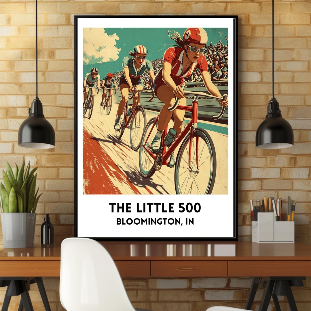 The Little 500 Cycling Poster | the Little 500 Gift | the Little 500 ...