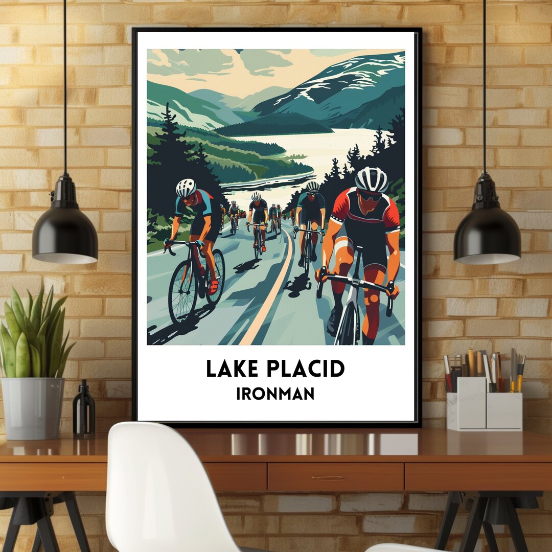 Lake Placid Ironman Poster Lake Placid Ironman Gift Lake Placid Ironman ...